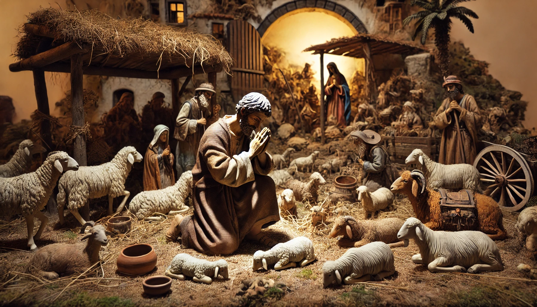 Racconto di Benino, pastore in preghiera nel presepe napoletano. - Il ...